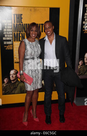 Gayle King, William Bumpus Jr. attends The Monuments Men New York ...