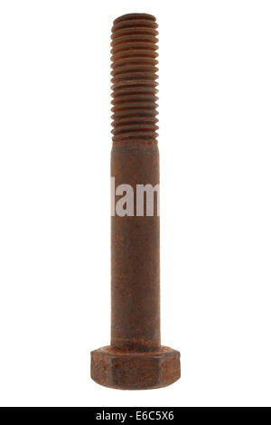 rusty bolt on a white background Stock Photo - Alamy