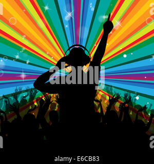 Dancing Disco Meaning Party Nightclub And Discotheque Stock Photo - Alamy