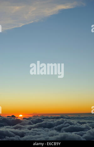 Sun and clouds at sunset Stock Photo - Alamy