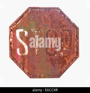 Old rusty traffic control warning sign for school children. Speed ...
