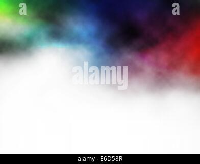 Abstract vector colorful mesh on dark background. Futuristic style card ...