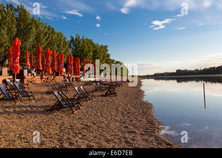 Scene at the beach of the Ada Ciganlija lake in Belgrade, Serbia Stock ...