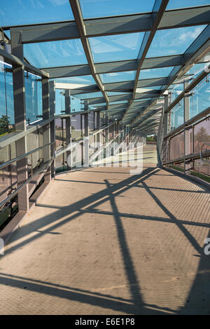 Pedestrian bridge at Railway station, Osijek, Slavonia, Croatia Stock ...