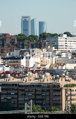 panoramic view of Madrid from above through the window Stock Photo - Alamy