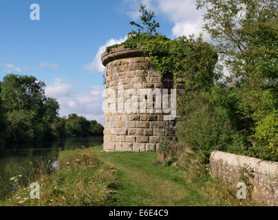 This tower is all that remains of the Severn Railway Bridge where it ...