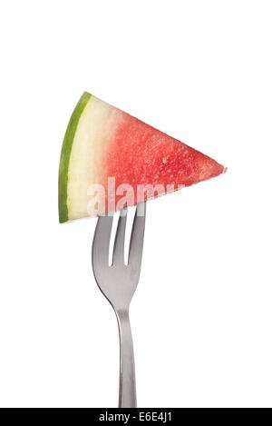 fresh red watermelon slice held by hand with ripe watermelon on wooden ...
