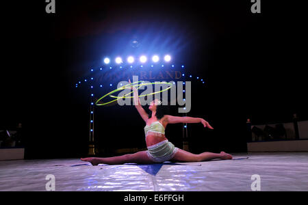 Hula Hoop performer Lisa Sampson from Steyning at the Circus Wonderland ...