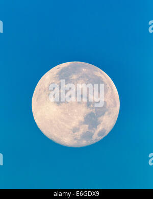 Full moon over Rocky Mountains, Salida, Colorado, USA Stock Photo - Alamy