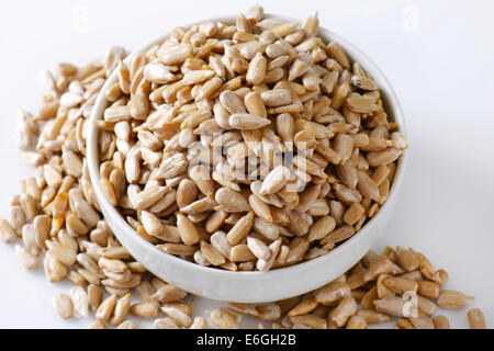 Raw dehulled sunflower seed kernels Stock Photo - Alamy
