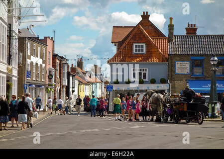 Southwold High street shops summer tourists Stock Photo - Alamy