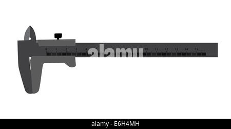 Calipers on a white background. Vector illustration Stock Photo - Alamy