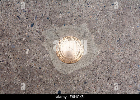Geodetic Survey Marker Hoover Dam Arizona Nevada Stock Photo - Alamy