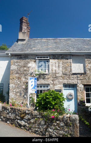 Traditional stone cottage with Welsh slate roof at Llanfihangel-Y ...