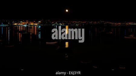 night shoot of the beach at Cascais, Portugal Stock Photo - Alamy