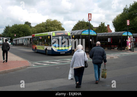 Stagecoach No 48 bus at Nuneaton bus station, Warwickshire, UK Stock ...
