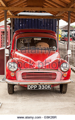 Red Morris Minor Royal Mail post van car from the UK, 1970s Stock Photo ...