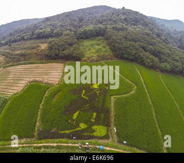 Aerial photo shows a 26-meter-high snowman named 'Fu Wa' in Harbin City ...