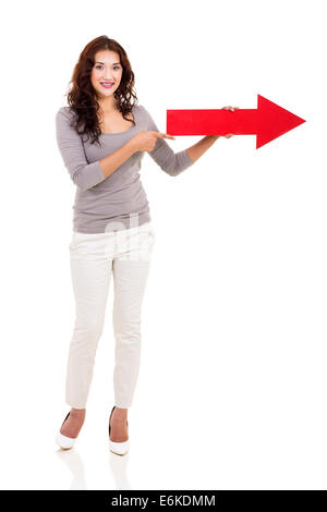 Directional road sign with arrow pointing right Stock Photo - Alamy