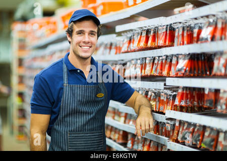 Hardware store employee Stock Photo - Alamy