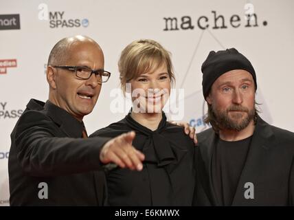 Christoph Maria Herbst and Milena Dreissig attend the "Stromberg ...