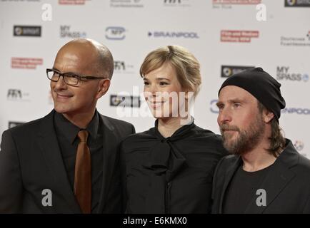 Christoph Maria Herbst and Milena Dreissig attend the "Stromberg ...