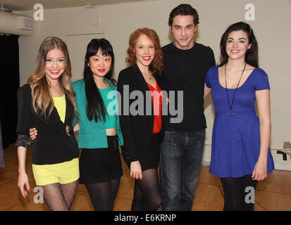 Meet and greet with the cast of "Heathers The Musical", held at the Snapple Theater rehearsal ...