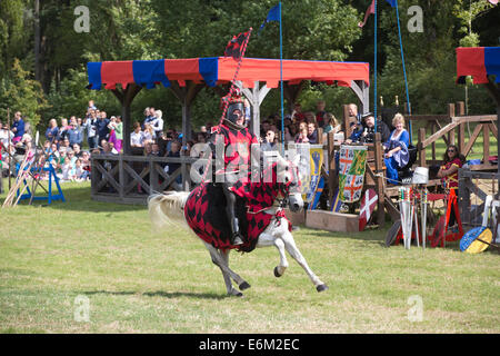 Tudor Knights Jousting tournament at Hever Castle and Gardens, near ...