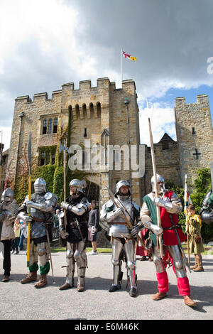 Tudor Knights in the grounds of Hever Castle and Gardens, near ...