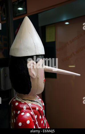 Figure of Pinocchio - puppet with long nose Stock Photo - Alamy
