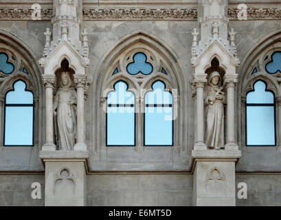 Architecture and windows of renaissance style classical building Stock ...