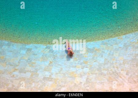 Sunbathing At Kempinski Hotel, Dead Sea, Sowayma, Jordan, Middle East ...