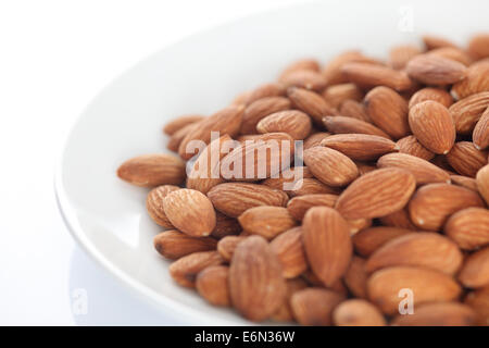 Almonds close up shallow depth of field Stock Photo - Alamy
