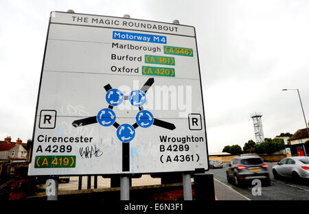 Swindon Magic Roundabout Stock Photo - Alamy