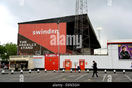 Swindon Town Football Club stadium The County Ground Stock Photo - Alamy
