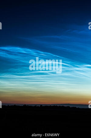noctilucent clouds that are typically 50 miles high in the mesosphere ...