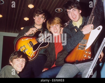 THE MERSEYBEATS UK pop group about 1965 with Tony Crane seated left ...