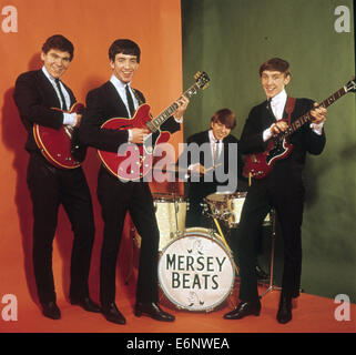 MERSEYBEATS UK pop group in 1963. From l: Aaron Willams, Tony Crane ...
