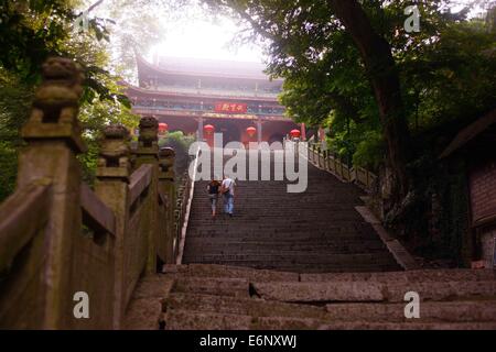 Hefei, China's Anhui Province. 3rd Apr, 2014. Visitors pose for photos ...