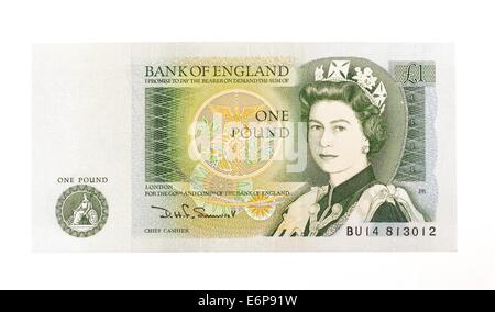 Historic one Pound Sterling note issued by the Hudsons Bay Company at ...