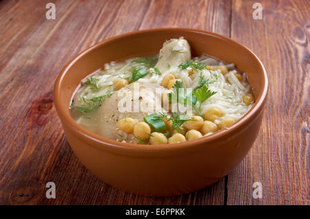 Chorba Beida - Algerian White Soup with meat and vegetables Stock Photo ...