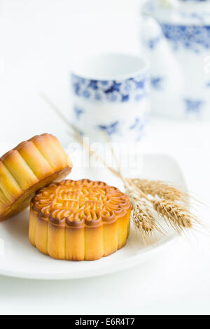 Stack of Chinese mooncakes Stock Photo - Alamy