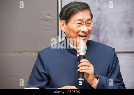 Taipei. 29th Aug, 2014. Mr. Chang An-lo, AKA “White Wolf”, leader and ...