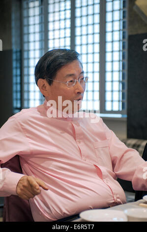 Taipei. 29th Aug, 2014. Mr. Chang An-lo, AKA “White Wolf”, leader and ...