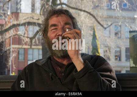 Scruffy Homeless Alcoholic Man Melbourne Australia Stock Photo - Alamy