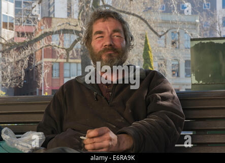 Scruffy Homeless Alcoholic Man Melbourne Australia Stock Photo - Alamy