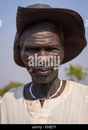 Nuer Tribe Man With Gaar Facial Markings, Gambela, Ethiopia Stock Photo ...