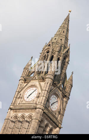 Town Hall, Manchester by Waterhouse (1877), England, UK Stock Photo - Alamy