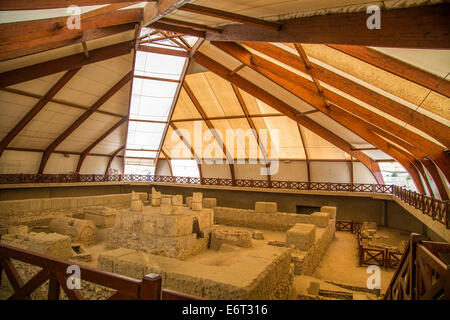 Ruins of mausoleum at Viminacium site near Kostolac, Serbia. Viminacium ...