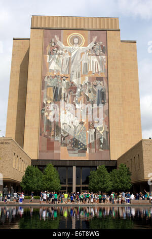 Mural near football stadium at Notre Dame University is known as ...
